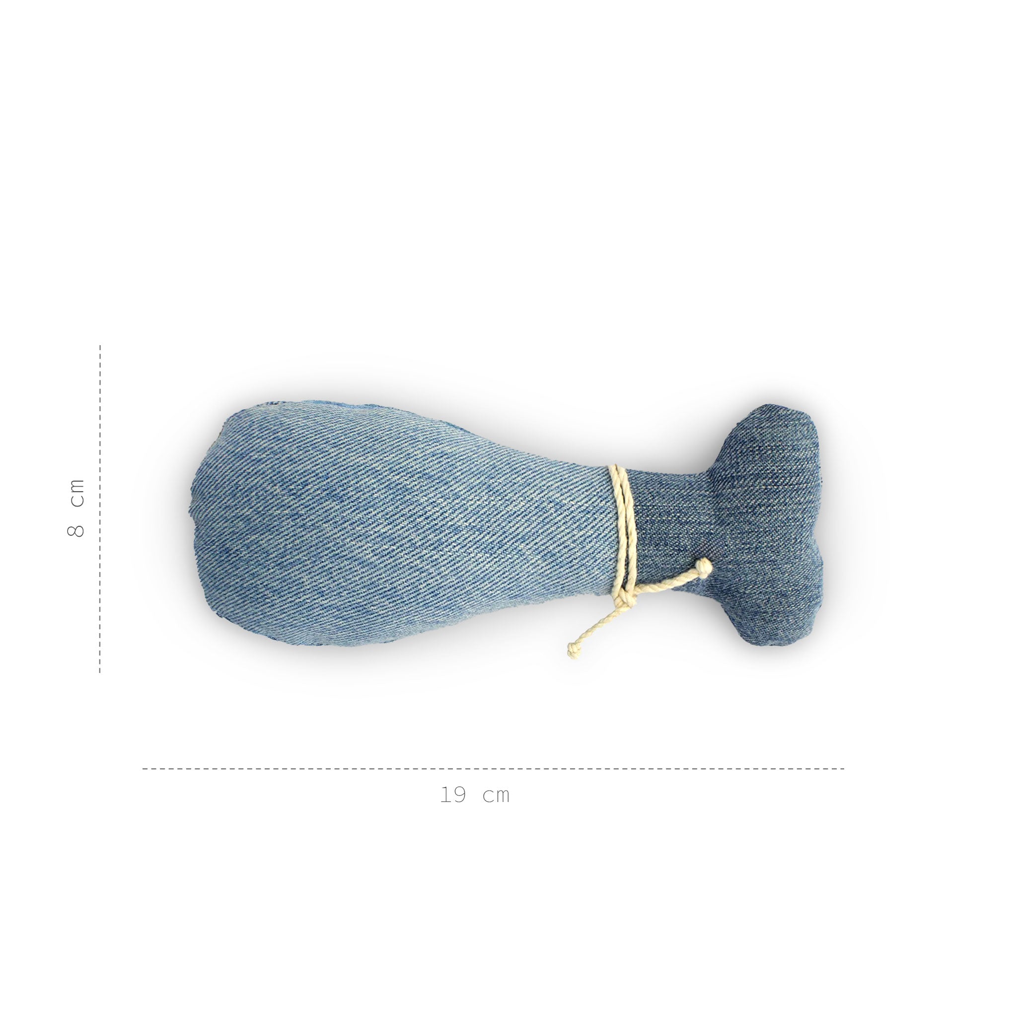 Drumstick Dynamo - Denim plush dog toy – Pets and People Co.